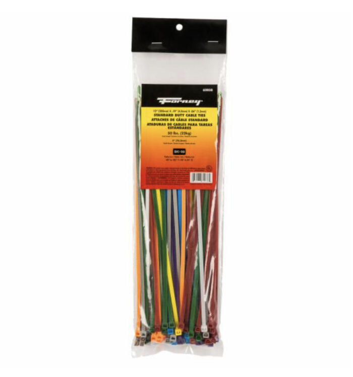 Cable Ties, 12″ Standard Duty Assortment, 100-Pack – Neds Pipe and Steel