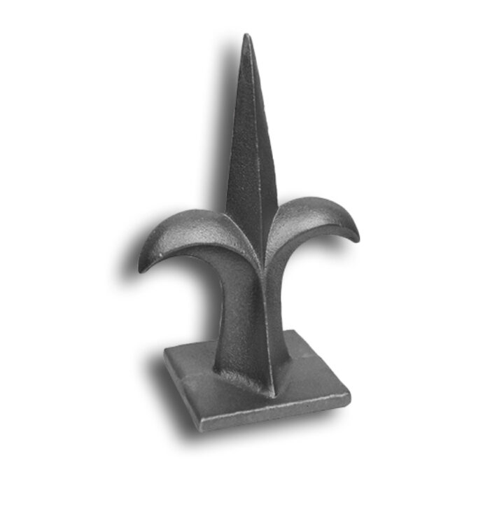 4″ Cast Iron Spear Point Post Cap – Neds Pipe and Steel
