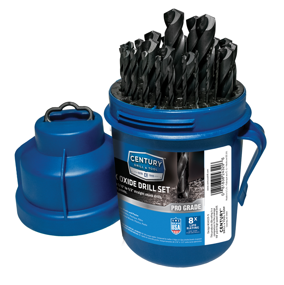 29 PIECE PRO GRADE BLACK OXIDE DRILL POD SET – Neds Pipe and Steel